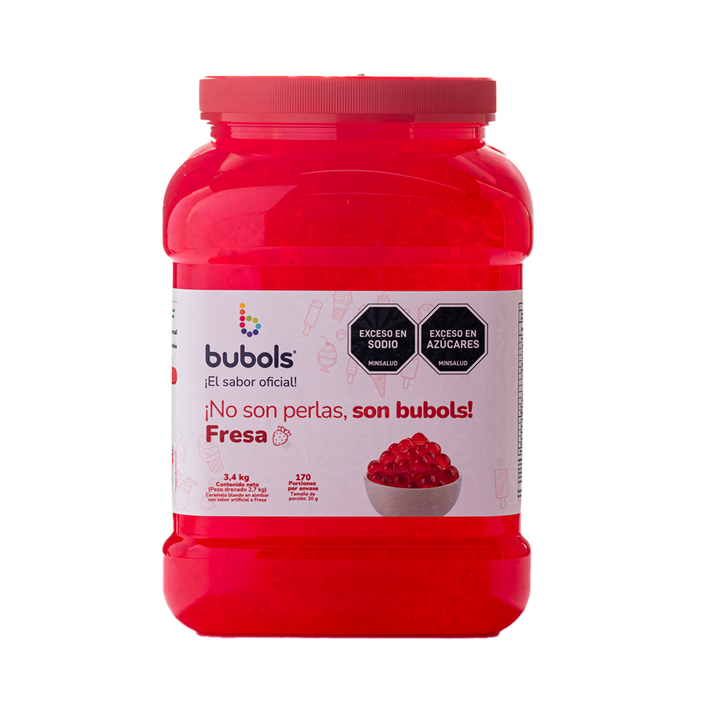Perlas explosivas bubols con sabor a Fresa